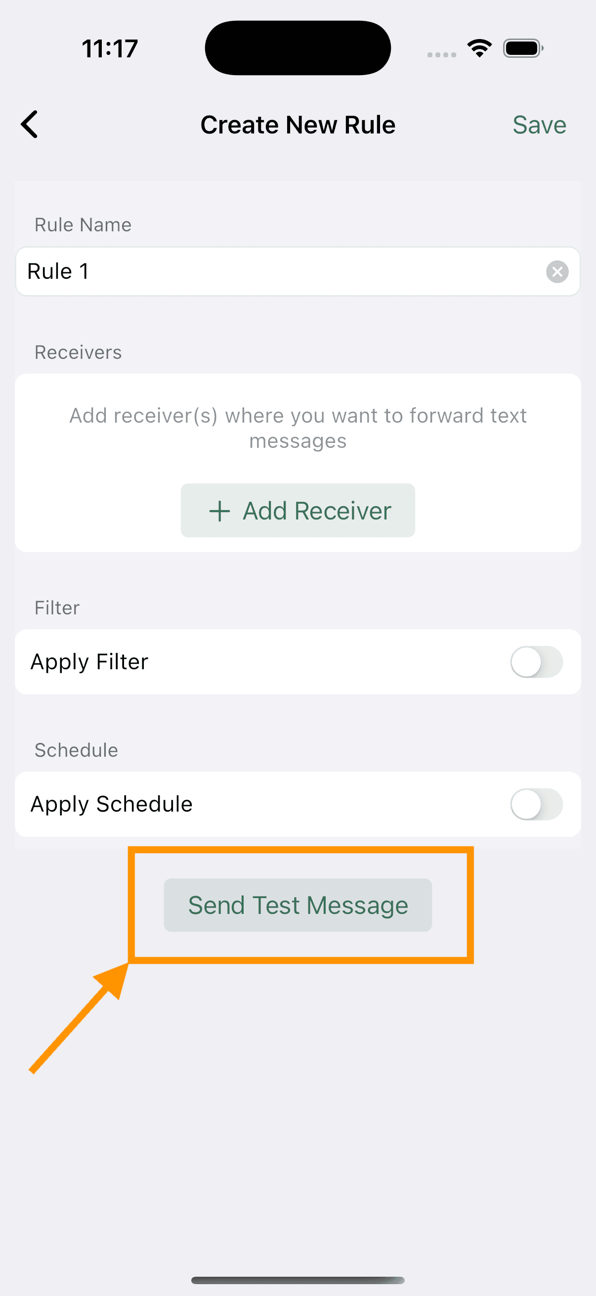 Forward SMS - How to set up forward sms ios application