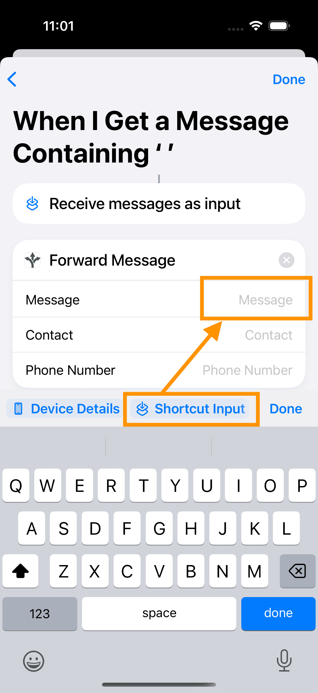 Forward SMS - How to set up forward sms ios application