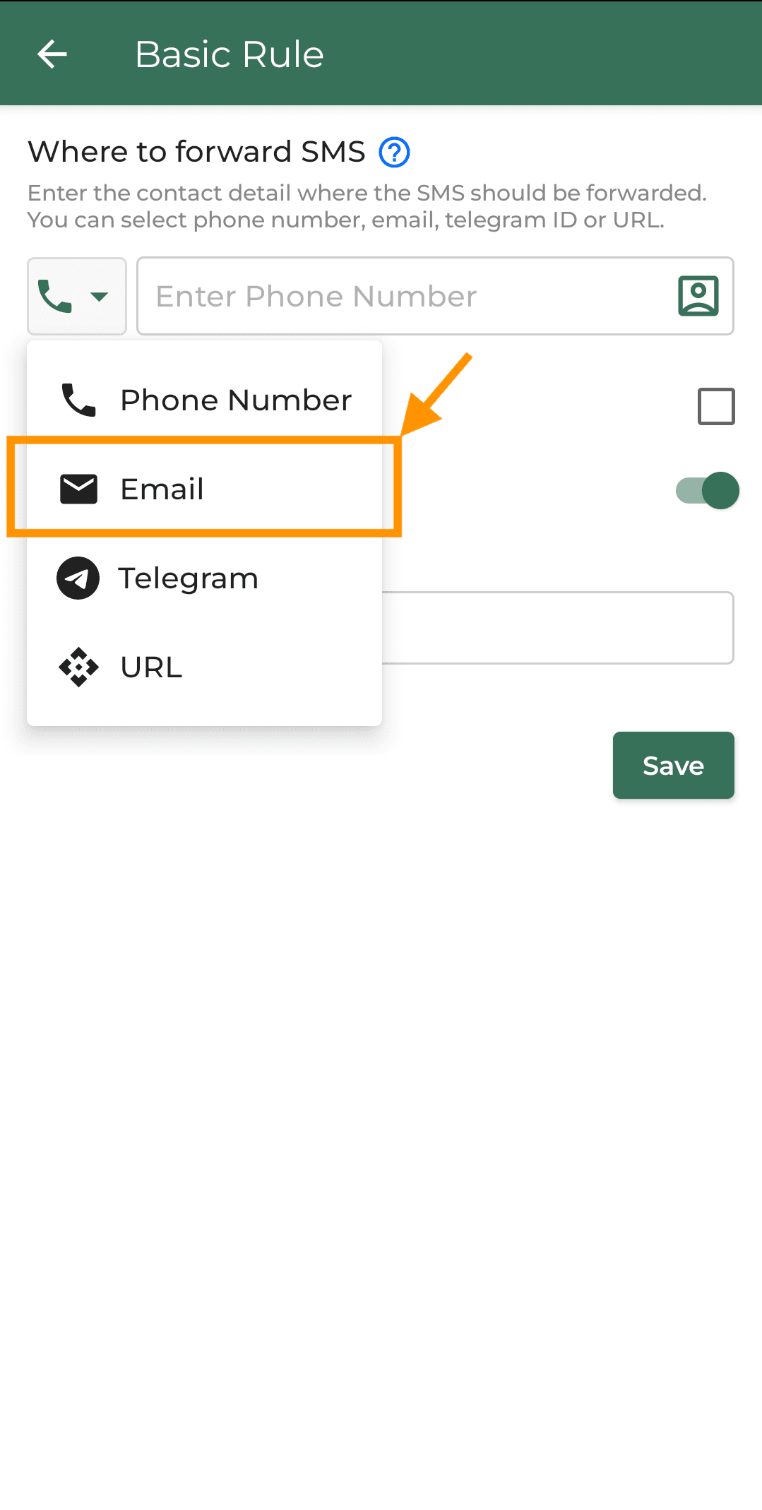 Forward SMS - How to forward text to email