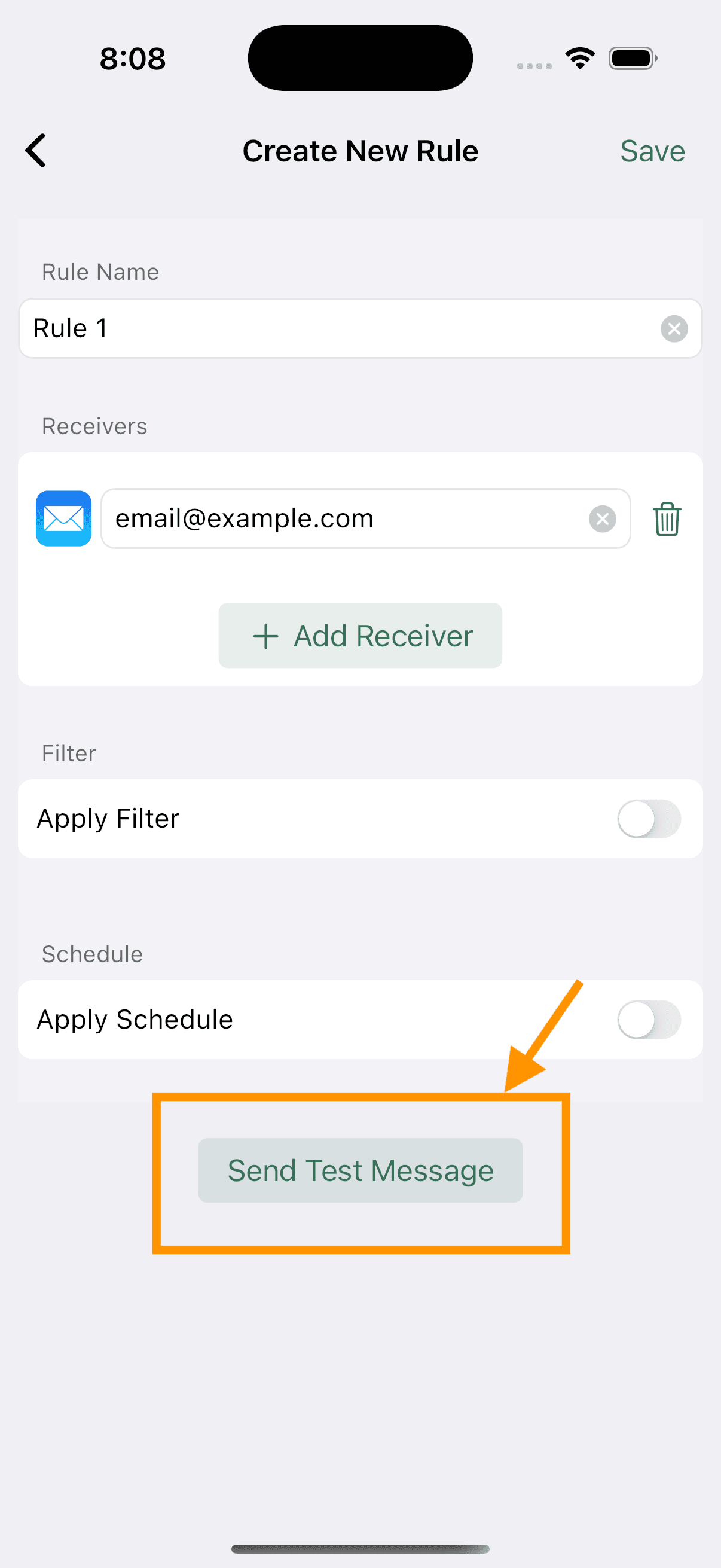 Forward SMS - How to forward text to email in iOS